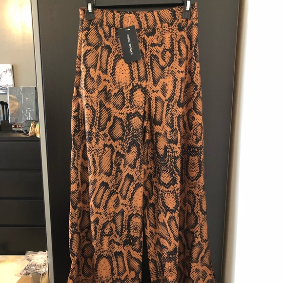 Zaful | Pants & Jumpsuits | Snake Print Flare Leg Trouser | Poshmark